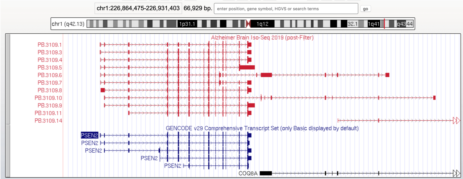 UPDATED Data Release: Comprehensive Alzheimer Brain Isoform Sequencing (Iso-Seq) Dataset - PacBio