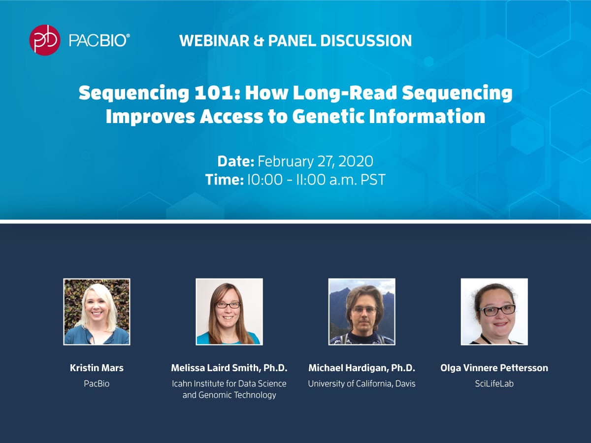 Webinar: Sequencing 101 - How long-read sequencing improves access to genetic information - PacBio